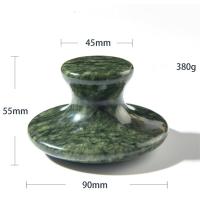 China Availabled Dark Green Xiuyan Jade Mushroom Gua Sha Tool for Body Healing and Energy Therapy for sale