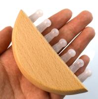 China Wooden Rose Quartz Jade Guasha Hair Meridian Massage Comb Scalp Gua Sha Massager Hair Massage Comb with Gua Sha Function for sale