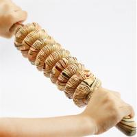 China OEM ODM 38*5.5cm Wooden Abdominal Massage Roller Body Massage Jade Roller for sale
