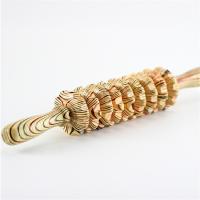 China OEM ODM 38*5.5cm Wooden Abdominal Massage Roller Body Massage Jade Roller for sale