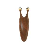 China Pure Copper Sandalwood Gua Sha Massage Tool for Facial and Eye Acupoint Stimulation for sale