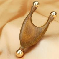 China Advantageous Sandalwood Copper Facial Gua Sha Massager for Acupoint Stimulation and Facial Lifting Tool for sale
