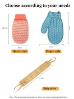 China Deep Cleaning Custom Logo Exfoliating Gloves for Dead Leather Gloves and Body Scrubbing for sale