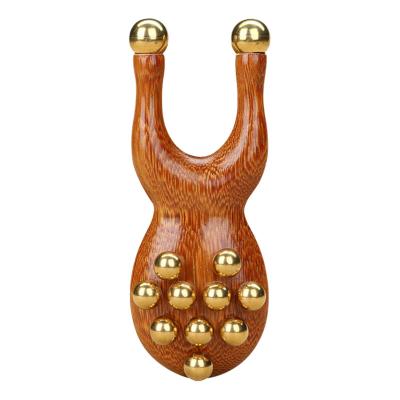 China Manual Meridian Dredging Copper Facial Gua Sha Massage Tool for Facial Beauty Lifting and Eye Skin Tightening for sale