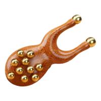 China Manual Meridian Dredging Copper Facial Gua Sha Massage Tool for Facial Beauty Lifting and Eye Skin Tightening for sale