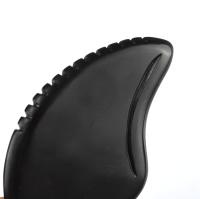 China Avaiable Heart Shape Gua Sha Massage Tool made of Natural Black Bian Stone for Spa Relaxing Meditation for sale