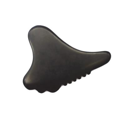 China Gua Sha Tool Facial Massager Bian Stone Eco-friendly Face 105*77mm 114*74mm 2 Pcs AKBS-030 for Facial Lymphatic Drainage for sale