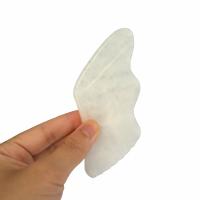 China Custom White Jade Facial Body Jade Guasha Massager Board Gua Sha Stone Scraping Board for Personal Health Care Benefits for sale