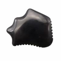 China Natural Black Obsidian Gua Sha Board for Skincare Scraping Face Massage Relaxation for sale