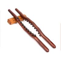 China 400g/pc Carbonized Beech Wood Body Meridian Dredging Massage Stick Wooden Gua Sha Scraping Massage Tool for sale