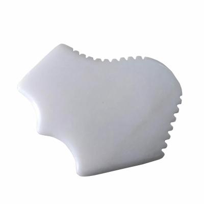 China Natural White Jade Gua Sha Board for Facial Massager and Scraping Therapy Design Properties for sale
