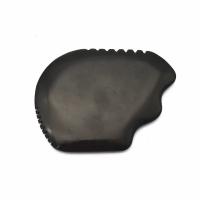 China Chinese Style Massager 2024 Black Bian Stone Facial Jade Guasha Gua Sha Scraping Massage Tool for SPA Acupuncture for sale