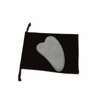 China Hand-Held Gua Sha Tool Made of White Jade for Effective Muscle Massage and Beauty Care for sale