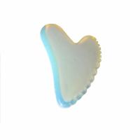 China Opalite Heart Shape Gua Sha Massager Board for Full Body Health Care and Relaxation for sale
