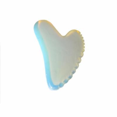 China Opalite Heart Shape Gua Sha Massager Board for Full Body Health Care and Relaxation for sale