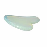 China Opalite Heart Shape Gua Sha Massager Board for Full Body Health Care and Relaxation for sale