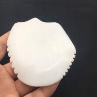 China Jade Gua Sha Board for Face and Body Massage White Jade Scraping Tool Massager for sale