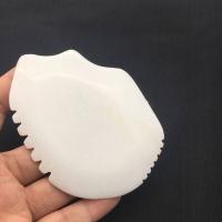 China Jade Gua Sha Board for Face and Body Massage White Jade Scraping Tool Massager for sale