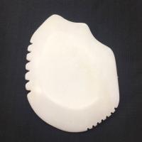 China Jade Gua Sha Board for Face and Body Massage White Jade Scraping Tool Massager for sale