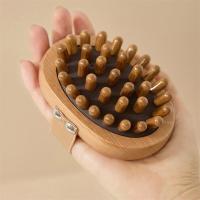 China Massage Area Full-body Wooden Body Meridian Massage Brush Gua Sha Massager Comb With Air Bag for Scalp Massage Comb for sale