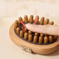 China Massage Area Full-body Wooden Body Meridian Massage Brush Gua Sha Massager Comb With Air Bag for Scalp Massage Comb for sale