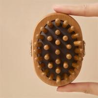 China Massage Area Full-body Wooden Body Meridian Massage Brush Gua Sha Massager Comb With Air Bag for Scalp Massage Comb for sale