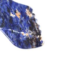 China 2024 Trend Lip Shape Blue Sodalite Stone Gua Sha Scraping Massager for Face Skin Beauty within Body Massage Equipment for sale