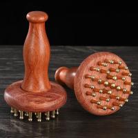 China Gua Sha Function Brass Universal Meridian Massage Comb Body Massage Brush Scalp Relax And Hair Growth Head Massage Tool for sale