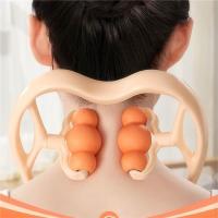 China PP/TPR Body Healthcare Massage Tool for Meridian Dredging and Muscle Relaxation Household Manual Cervical Massager for sale