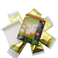 China White/gold Herbal Detox Foot Pads 100% Natural Bamboo Extract for Stress Relief and Cleansing Muscles for sale