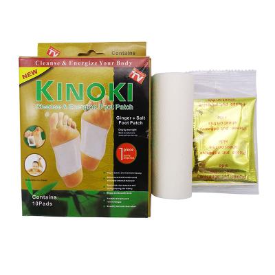 China Deep Natural Cleansing 10 Ginger Foot Pads and 10 Adhesive Sheets for Anti-Stress Relief for sale