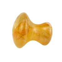China Yellow Citrine Mushroom Gua Sha Face Massage Tool Mushroom Shape at Affordable for sale