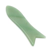 China 2024 Massage Guasha Scarping Green Aventurine Gua Sha Board for Lymphatic Drainage for sale