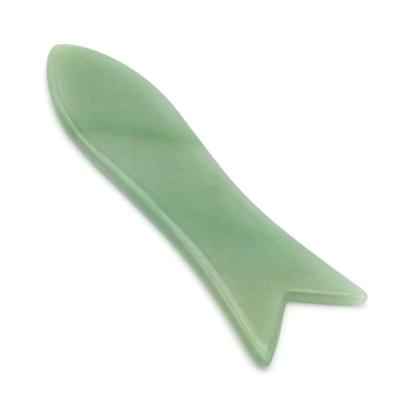 China 2024 Massage Guasha Scarping Green Aventurine Gua Sha Board for Lymphatic Drainage for sale