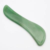 China 2024 Massage Guasha Scarping Green Aventurine Gua Sha Board for Lymphatic Drainage for sale