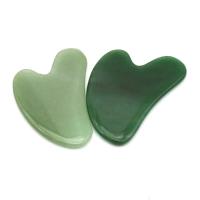 China 2024 Massage Guasha Scarping Green Aventurine Gua Sha Board for Lymphatic Drainage for sale