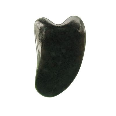 China Facial Massager Natural Nephrite Jade Stone Gua Sha Board for Face and Body Skincare SPA Acupuncture Therapy Treatment for sale