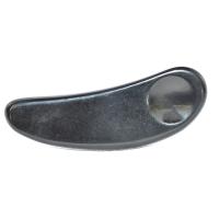 China 2024 Arrivals Black Obsidian Eye Gua Sha Spoon Facial Massager Guasha Tools For Face Customized Logo Accepted for sale