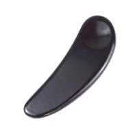 China 2024 Arrivals Black Obsidian Eye Gua Sha Spoon Facial Massager Guasha Tools For Face Customized Logo Accepted for sale