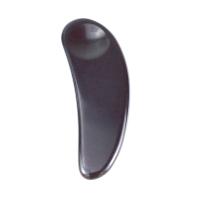 China 2024 Arrivals Black Obsidian Eye Gua Sha Spoon Facial Massager Guasha Tools For Face Customized Logo Accepted for sale