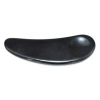 China 2024 Arrivals Black Obsidian Eye Gua Sha Spoon Facial Massager Guasha Tools For Face Customized Logo Accepted for sale