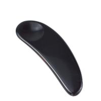 China 2024 Arrivals Black Obsidian Eye Gua Sha Spoon Facial Massager Guasha Tools For Face Customized Logo Accepted for sale
