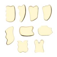 China Customized Logo Availabled Brass Metal Gua Sha Scraping Board for Facial Spa Massager Meridian Massage Skincare Tool Home for sale