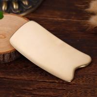 China Properties Massage Equipment Natural Brass Metal Gua Sha Board for Muscle Massage and Facial Spa Massager Tool for sale