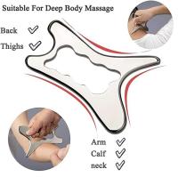 China Properties 304 Stainless Steel Gua Sha Scalp Massage Board for Skin Health Care and Muscle Fascial Relaxation Massager for sale