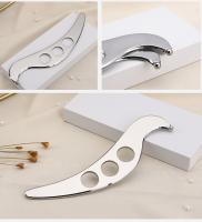 China Silver Gua Sha Scalp Massage Board made of 304 Stainless Steel for Muscle Fascial Relaxation and Sport Fitness for sale