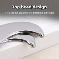 China Silver Gua Sha Scalp Massage Board made of 304 Stainless Steel for Muscle Fascial Relaxation and Sport Fitness for sale