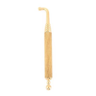 China Full-body Massage Area Elbow Brass Copper Manual Acupressure Reflexology Pen for Gold Plated Tissue Massage Stick for sale