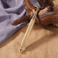 China Full-body Massage Area Elbow Brass Copper Manual Acupressure Reflexology Pen for Gold Plated Tissue Massage Stick for sale