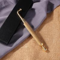 China Full-body Massage Area Elbow Brass Copper Manual Acupressure Reflexology Pen for Gold Plated Tissue Massage Stick for sale
